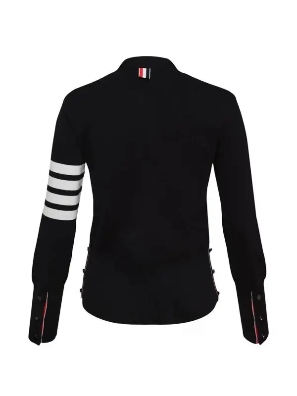 Thom Browne 4-bar Milano-stitch V-neck Cardigan
