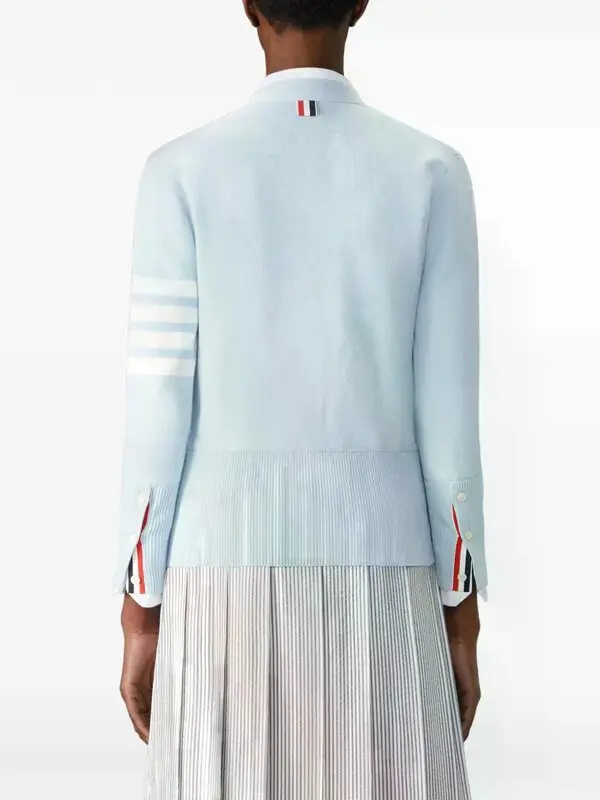 Thom Browne 4-bar Milano-stitch V-neck Cardigan