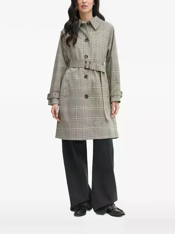 Barbour Maia Check-pattern Trench Coat