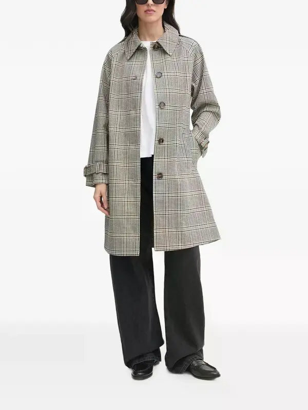 Barbour Maia Check-pattern Trench Coat