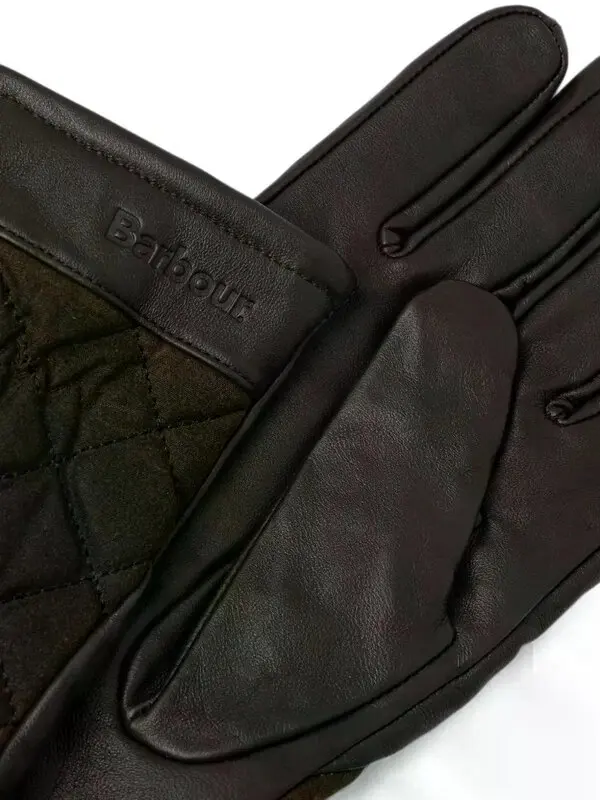Barbour Quilted Leather Gloves