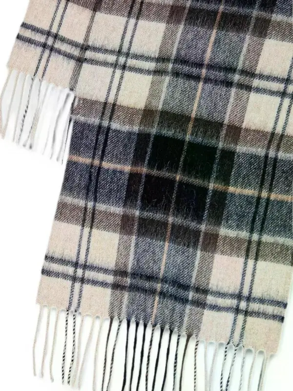 Barbour Tartan Fringed Scarf