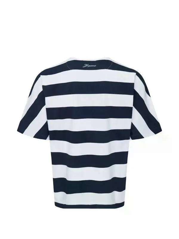 Jacquemus Striped Cotton T-shirt - Blue