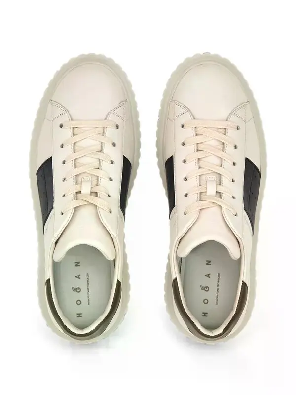 Hogan H-stripes Nappa Leather Sneakers