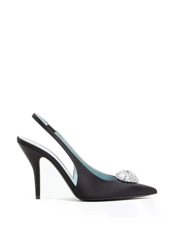 Valentino Garavani Coeur Royal Slingback Pumps - Black