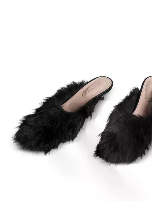 Simone Rocha Faux-fur Stiletto Mules