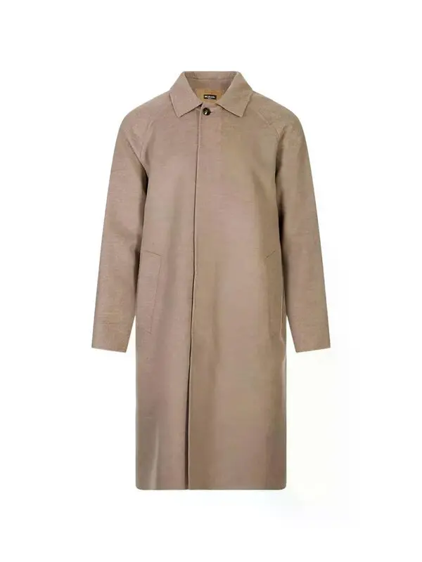 Kiton Concealed-front Coat - Neutrals