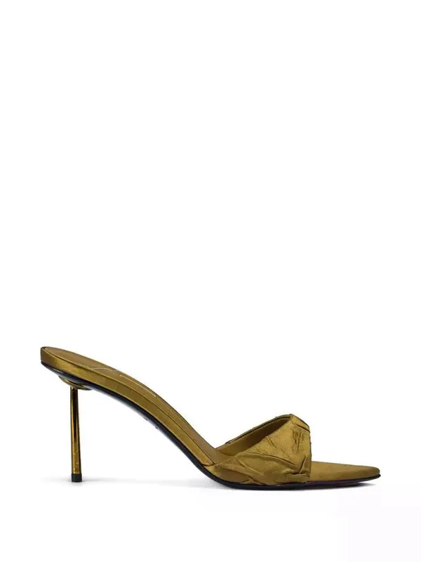 LE SILLA Bella Ruched Strap Sandals - Gold