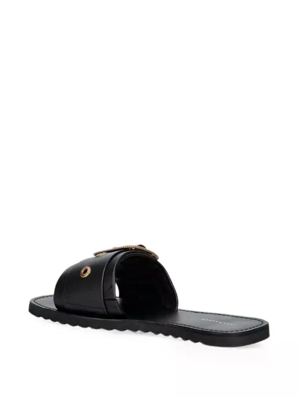 ALLSAINTS Ella Buckle Leather Slides