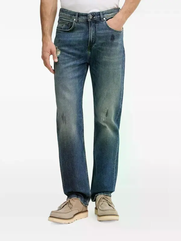 Karl Lagerfeld Distressed Faded Jeans