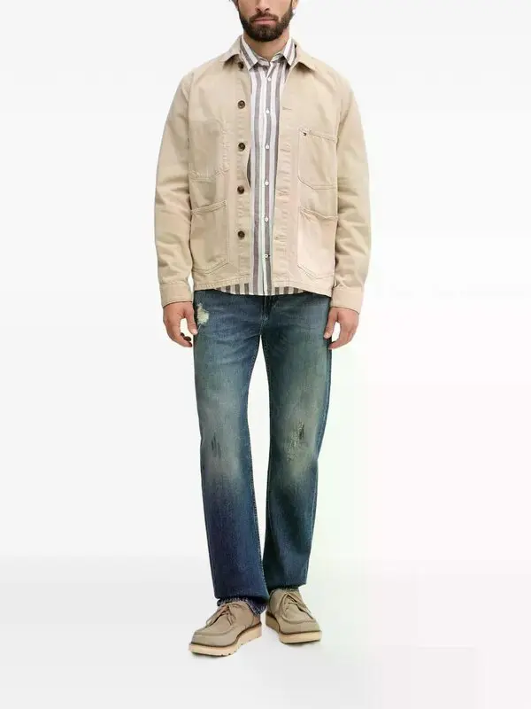 Karl Lagerfeld Distressed Faded Jeans