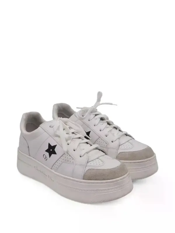 Dior Leather & Suede Platform Sneakers