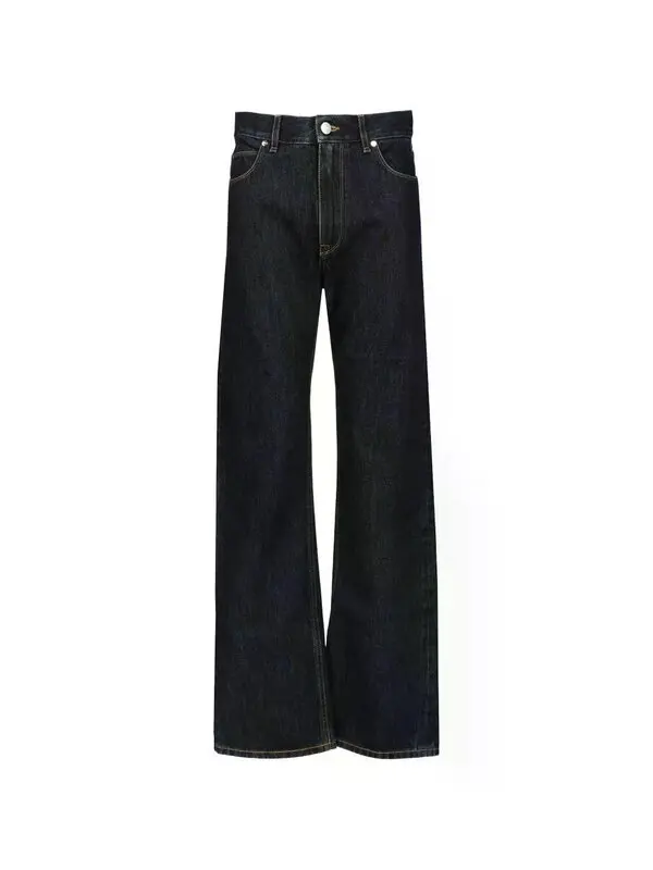 Fendi Straight-leg Jeans With Contrast Stitching