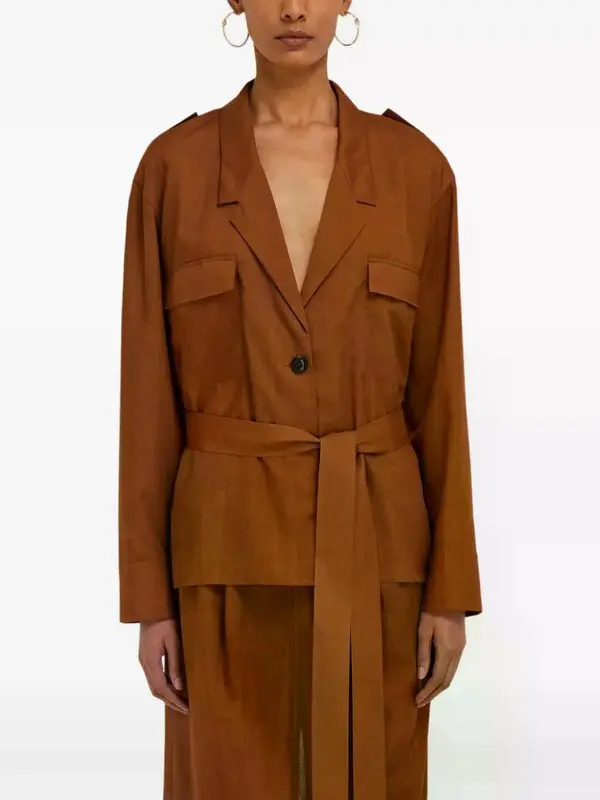 FERRAGAMO Virgin Wool Deconstructed Blazer