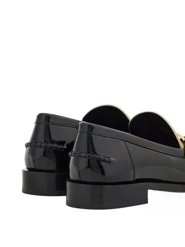 FERRAGAMO Gancini Ornament Moccasins - Black