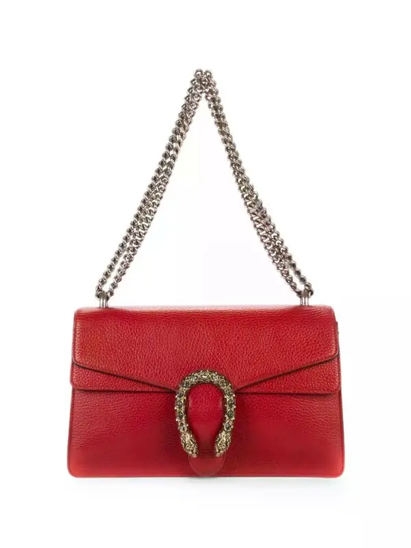 Gucci Medium Dionysus Crystal-embellished Shoulder Bag - Red
