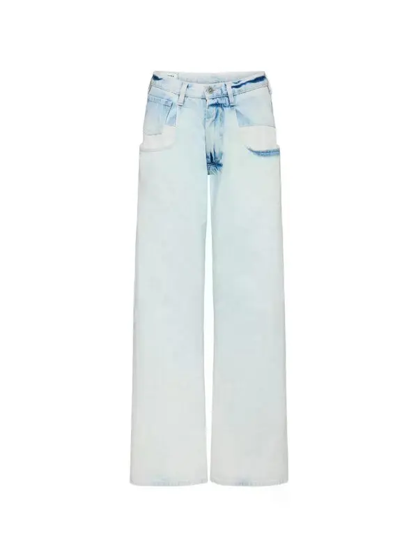 MAISON MARGIELA Bleached Effect Wide Leg Jeans