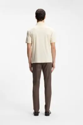 BOSS Mercerized-cotton Polo Shirt - Light Yellow