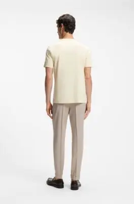 BOSS Regular-fit T-shirt In Mercerized Cotton