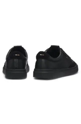 BOSS Leather Sneakers With Suede Trims