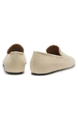 BOSS Suede Loafers With Leather Outsole