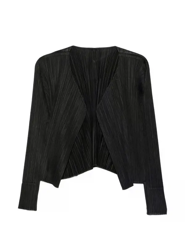 Issey Miyake Plissé Effect Jacket - Black