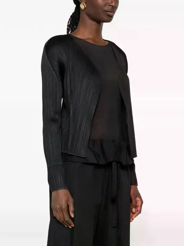 Issey Miyake Open-front Cardigan - Black