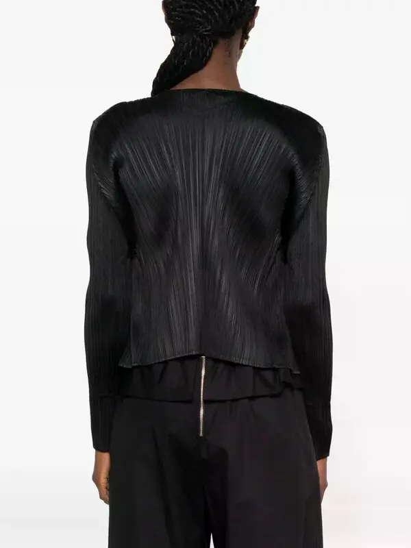 Issey Miyake Open-front Cardigan - Black