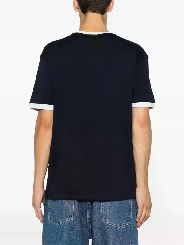 Drole De Monsieur Logo-print T-shirt - Blue