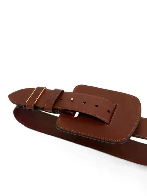 Chloé Oversized Buckle Leather Belt