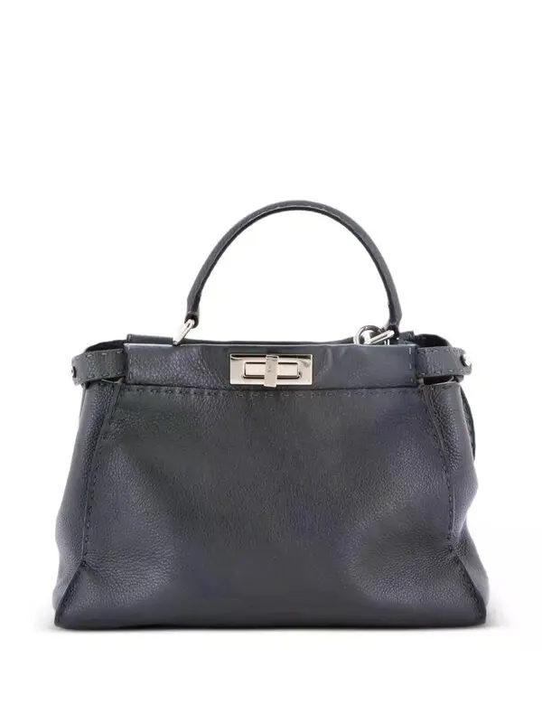 Fendi Selleria Peekaboo Medium Satchel - Grey