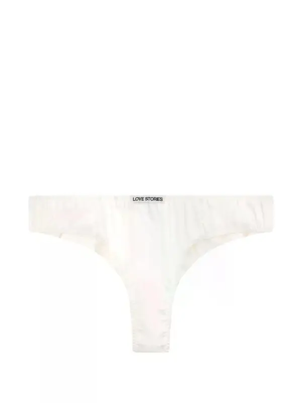 Love Stories Logo-patch Thong - Neutrals