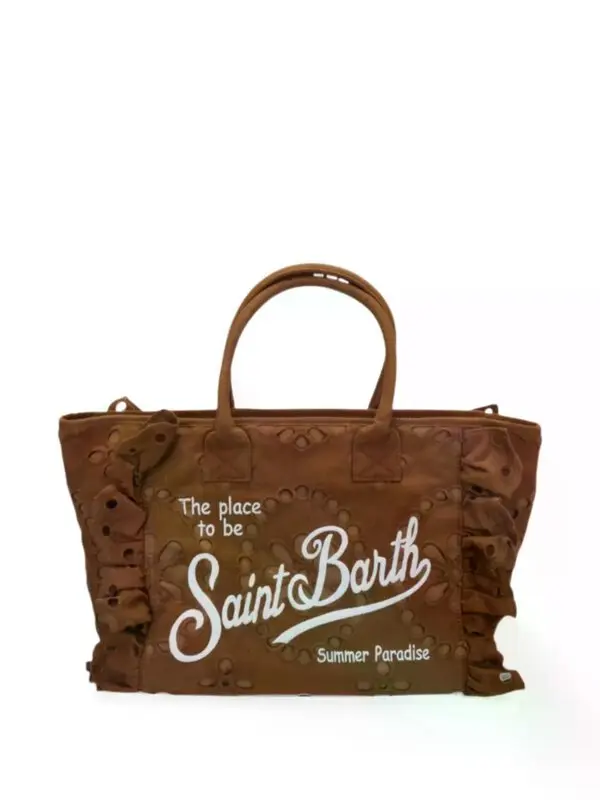 MC2 SAINT BARTH Vanity Ruffled Tote Bag