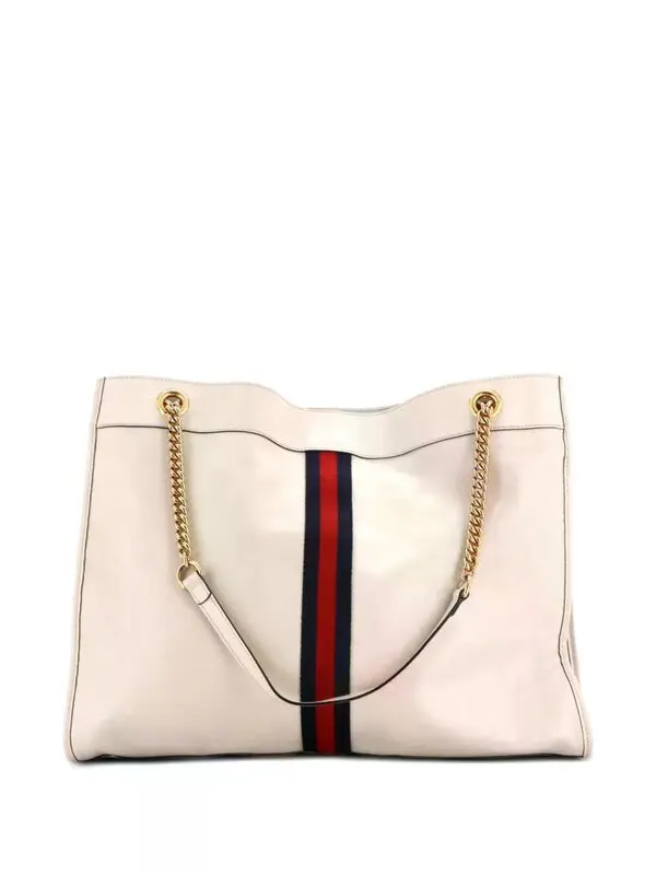 Gucci Rajah Chain Leather Large Tote Bag