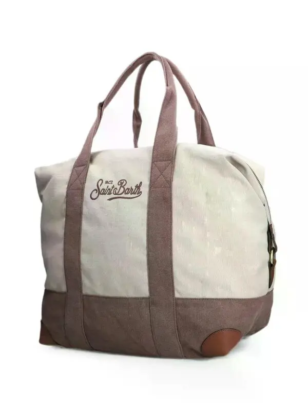 MC2 SAINT BARTH Canvas Duffle Bag - Neutrals