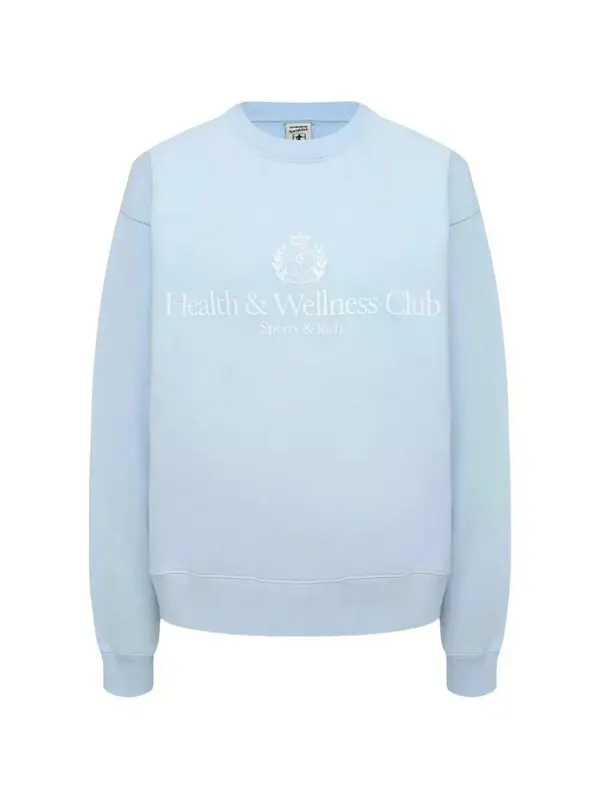 SPORTY & RICH Logo-print Sweatshirt - Blue