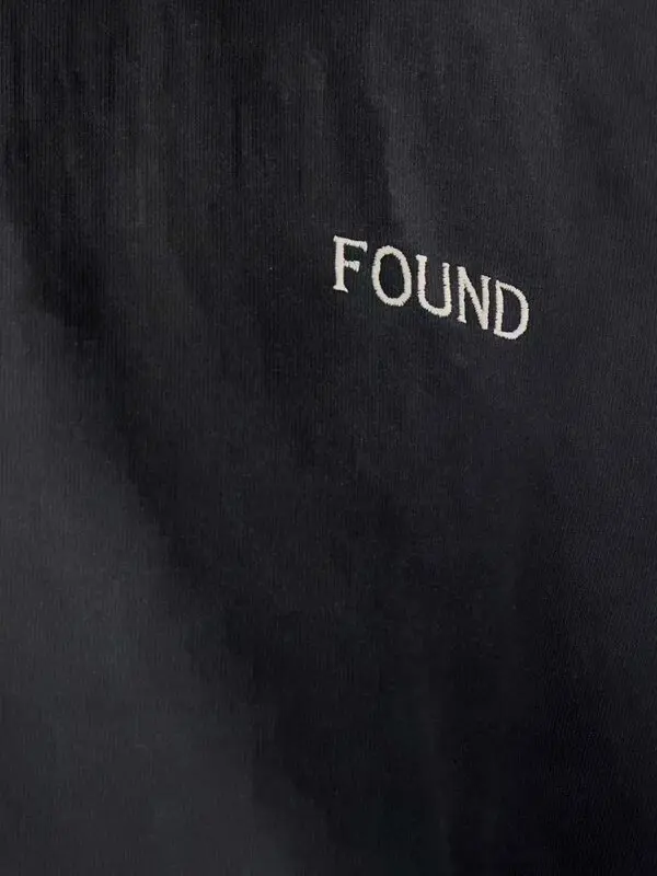FOUND Stitched-border Distressed Hoodie