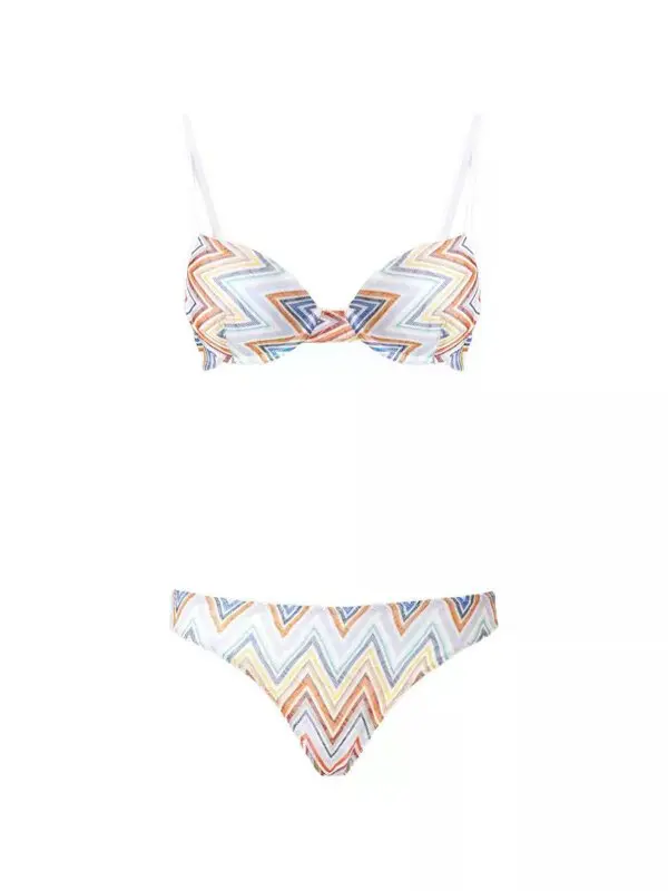 Missoni Zigzag-print Bikini - White