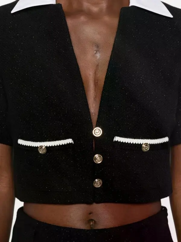 Maje Flared Trousers With Button Detail