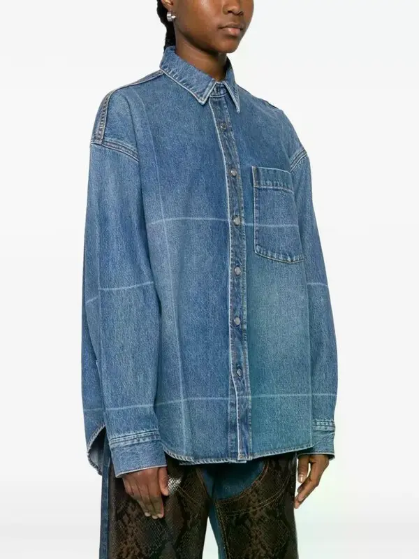 Alexander Wang Foldline Denim Shirt