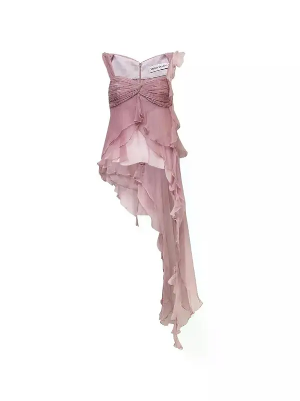 STOLEN STORES Fairy Ruffled Asymmetric Top