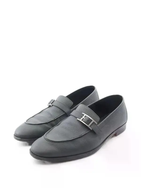 Hermès Monterey Veau Epsom Loafers - Black