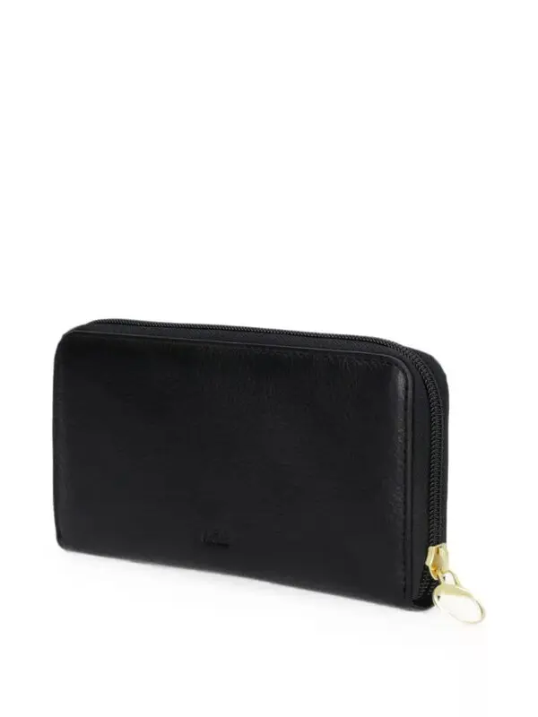 Barbour Birch Logo-plaque Leather Wallet - Black