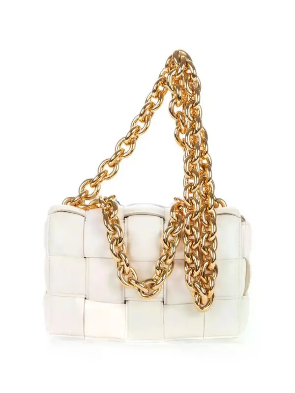 Bottega Veneta Padded Cassette Chain Cross Body Bag - Neutrals