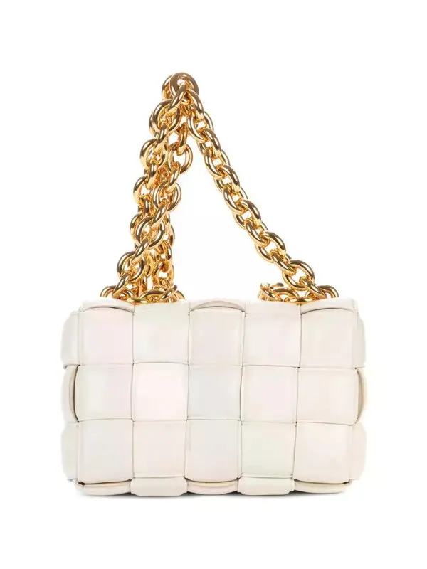 Bottega Veneta Padded Cassette Chain Cross Body Bag - Neutrals