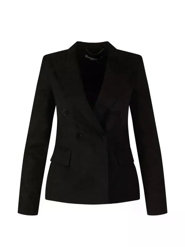 Stella McCartney Romy Animal-print Blazer - Black
