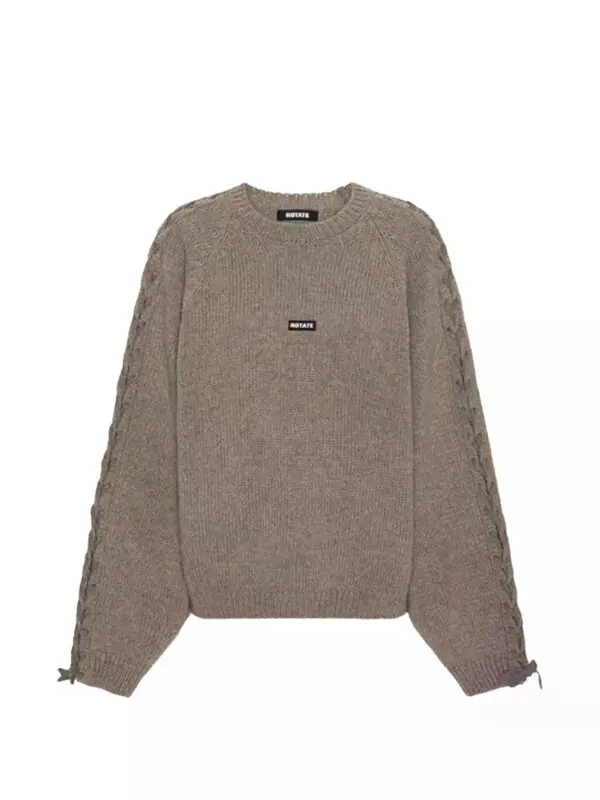 ROTATE BY BIRGER CHRISTENSEN Lace-up Detail Sweater
