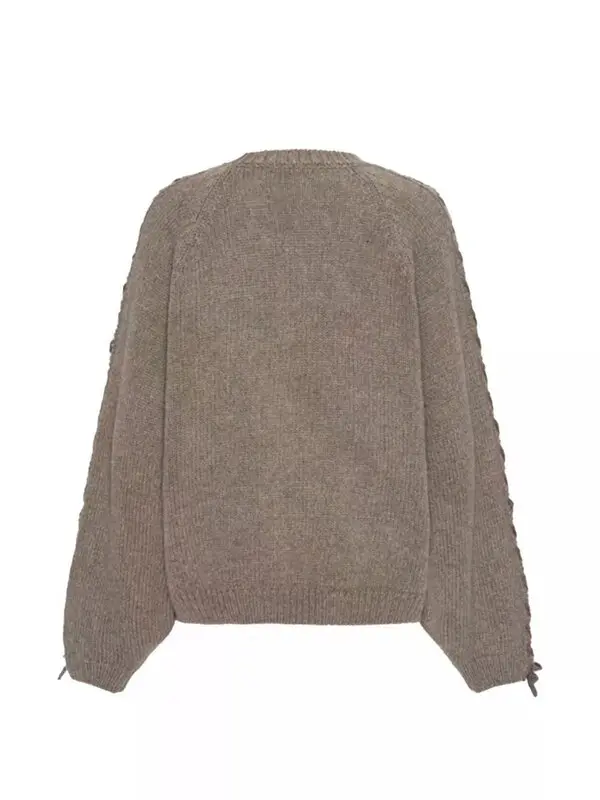 ROTATE BY BIRGER CHRISTENSEN Lace-up Detail Sweater
