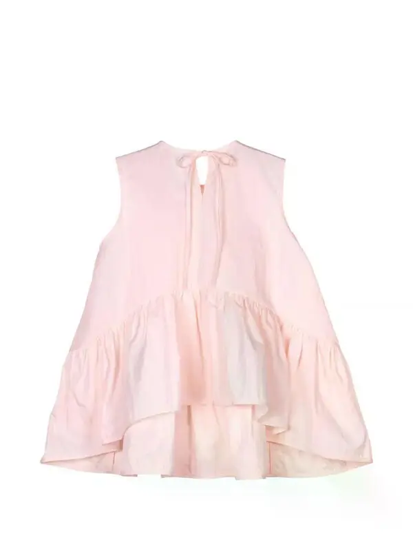 Cecilie Bahnsen Asta Ruffled Sleeveless Blouse