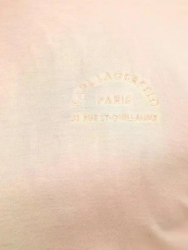 Karl Lagerfeld Logo-embroidered T-shirt